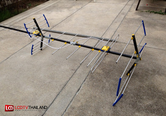 ดูได้แล้ว !!! ทดสอบรับชม "ทีวีดิจิตอล" ด้วย "เสาหนวดกุ้ง" และ "เสา ...